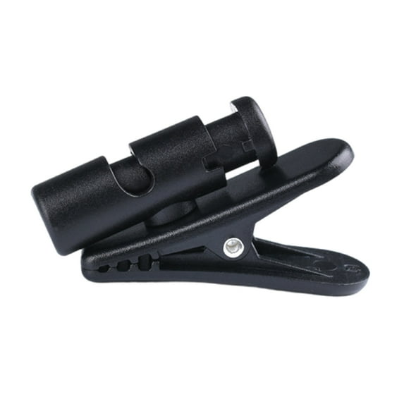 360 Adjustable Rotation Cable Clamp Black Earphone Cord Securing Clip ...