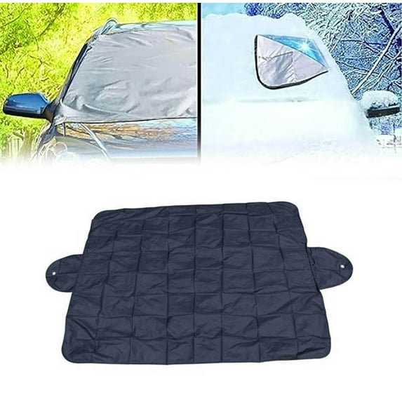360° All-Weather Windshield Sunshade, Reversible Ice Cover, 200x120cm ...
