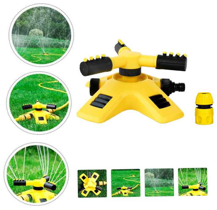 360° Automatic Rotating Sprinkler Heads Plastic Rotating Sprinkler ...