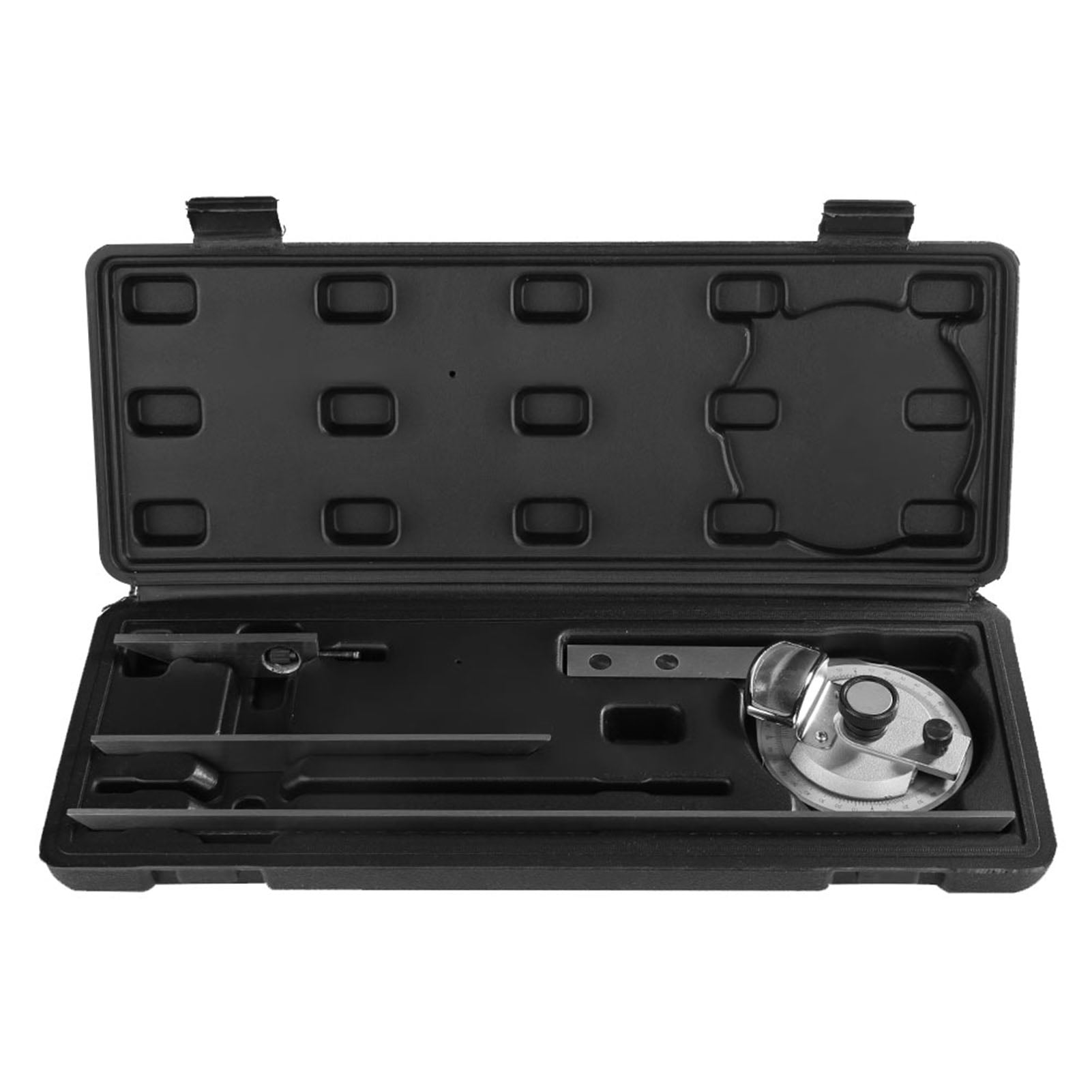 360 Bevel Protractor W/Magnifying Glass, Steel Angle Finder For ...