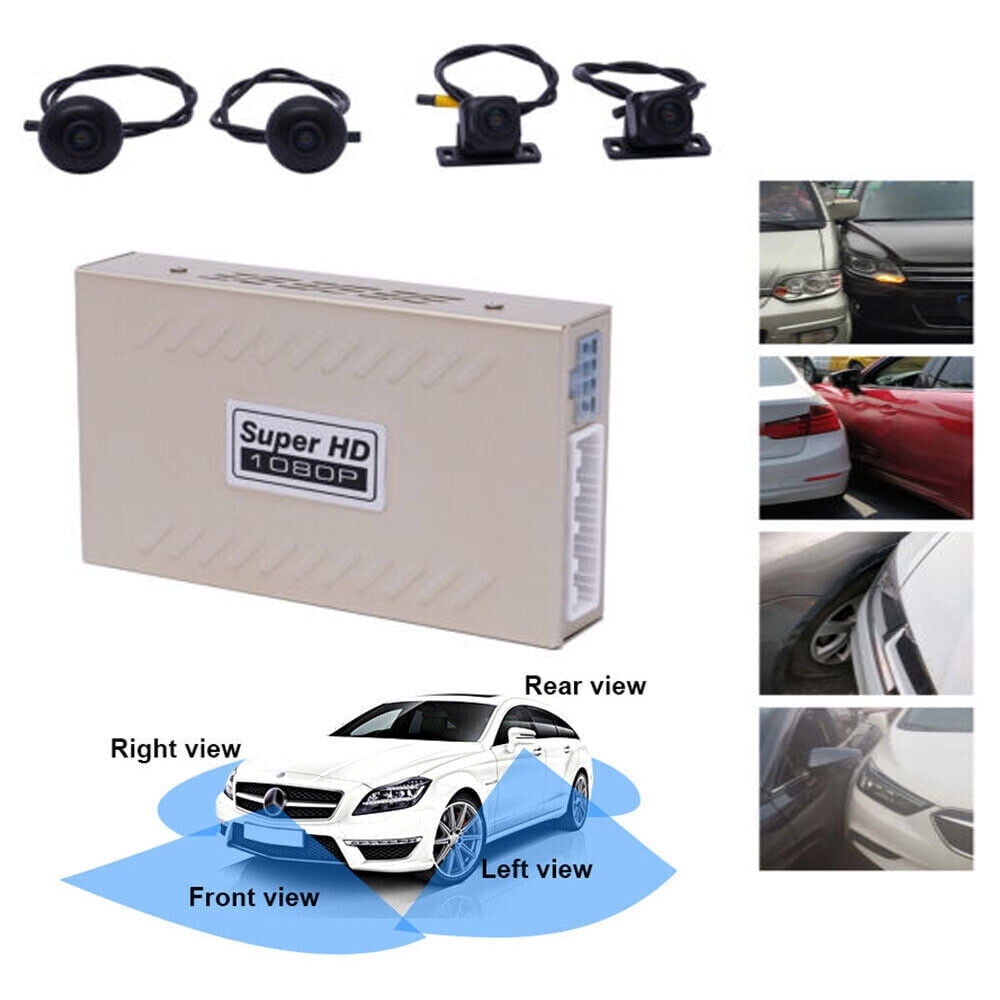 360° Bird View Panoramic System 4-camera 1080P Car DVR Recording Night ...