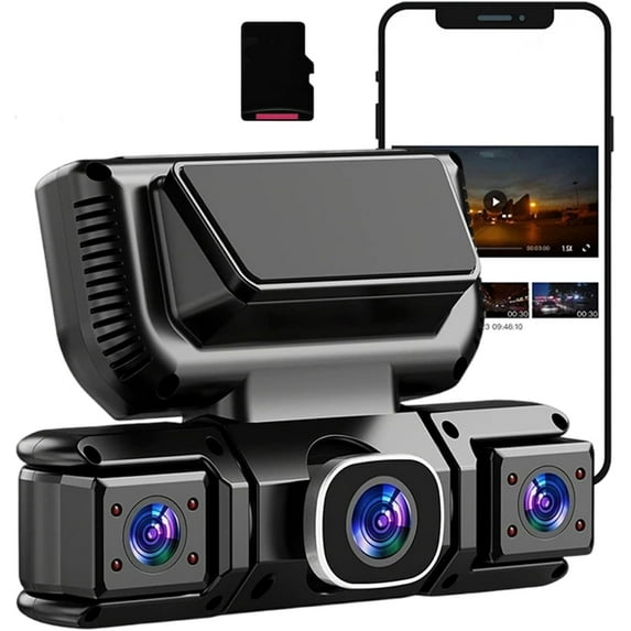 360° Car DVR WiFi 4 Channels Dash Cam Video Recorder, 1080P Full View ...