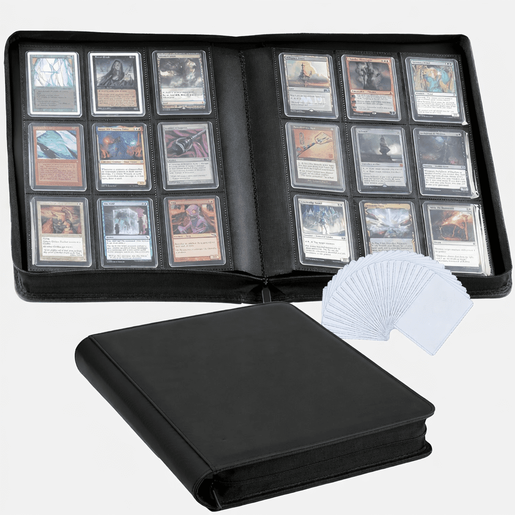 360 Card Slots Trading Card Binder, 9-Pocket Side Loading Card Album ...