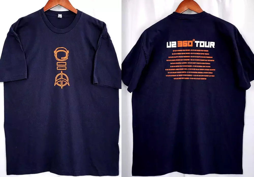 360 Concert Event Rock Band Double Sided T-Shirt Retro Vibes, Music Rnb ...