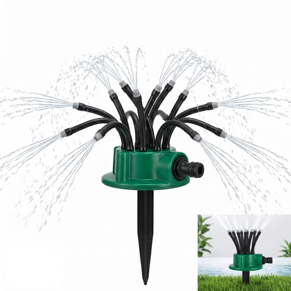 360° Coverage Precision Garden Irrigation Sprinkler, Lawn Water ...