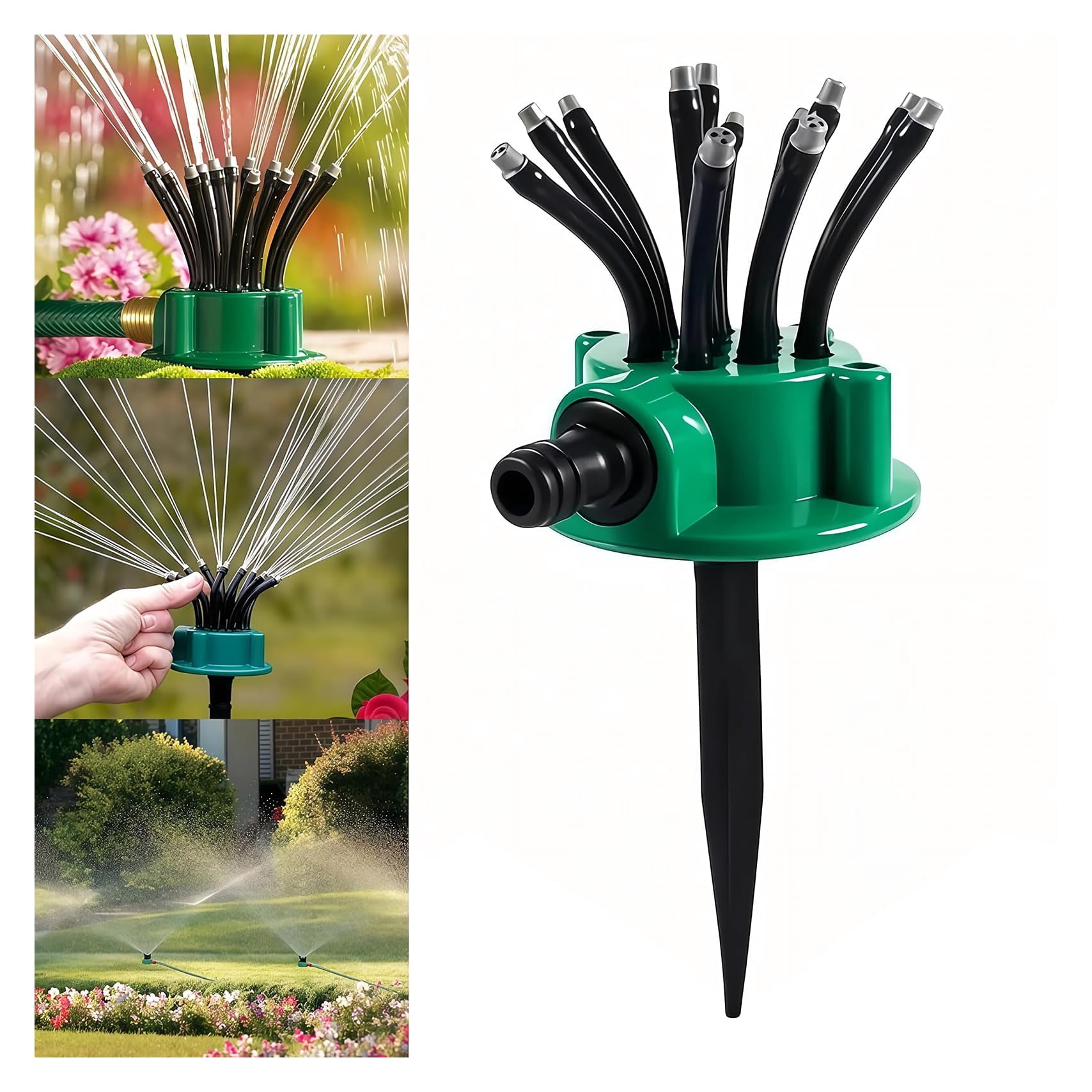360° Coverage Precision Garden Irrigation Sprinkler Multi-Adjustable ...