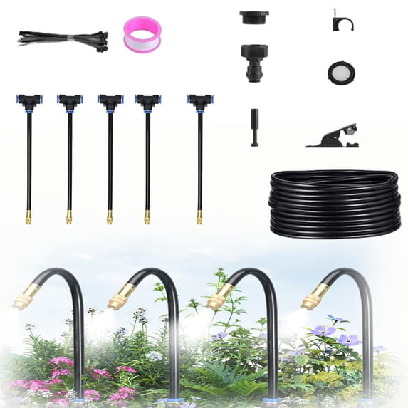 360° Curved Garden Automatic Irrigation System, Adjustable Drip ...