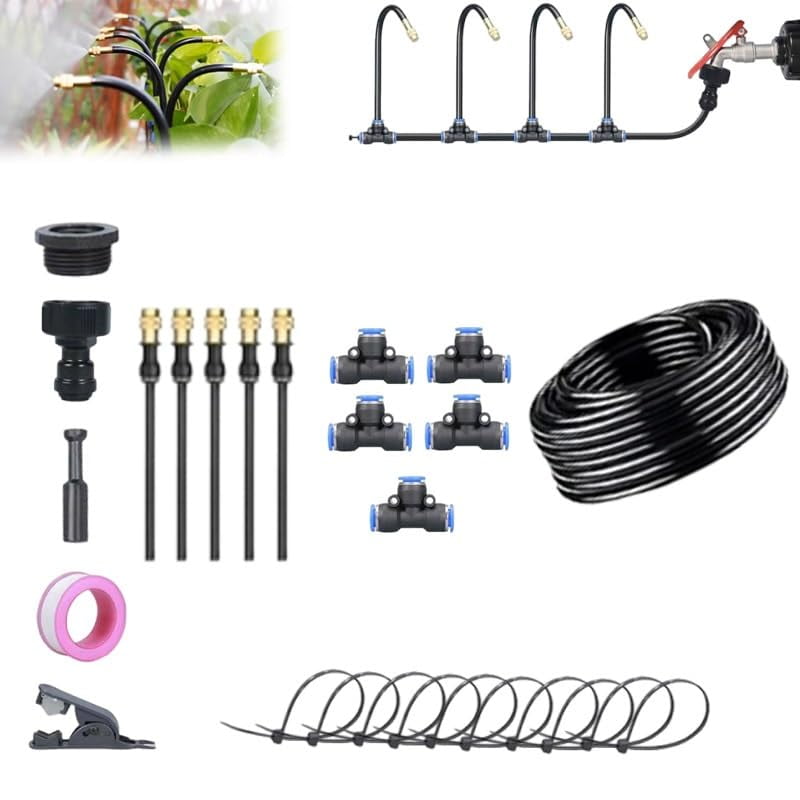 360° Curved Garden Automatic Irrigation System, Bendable Adjustable ...