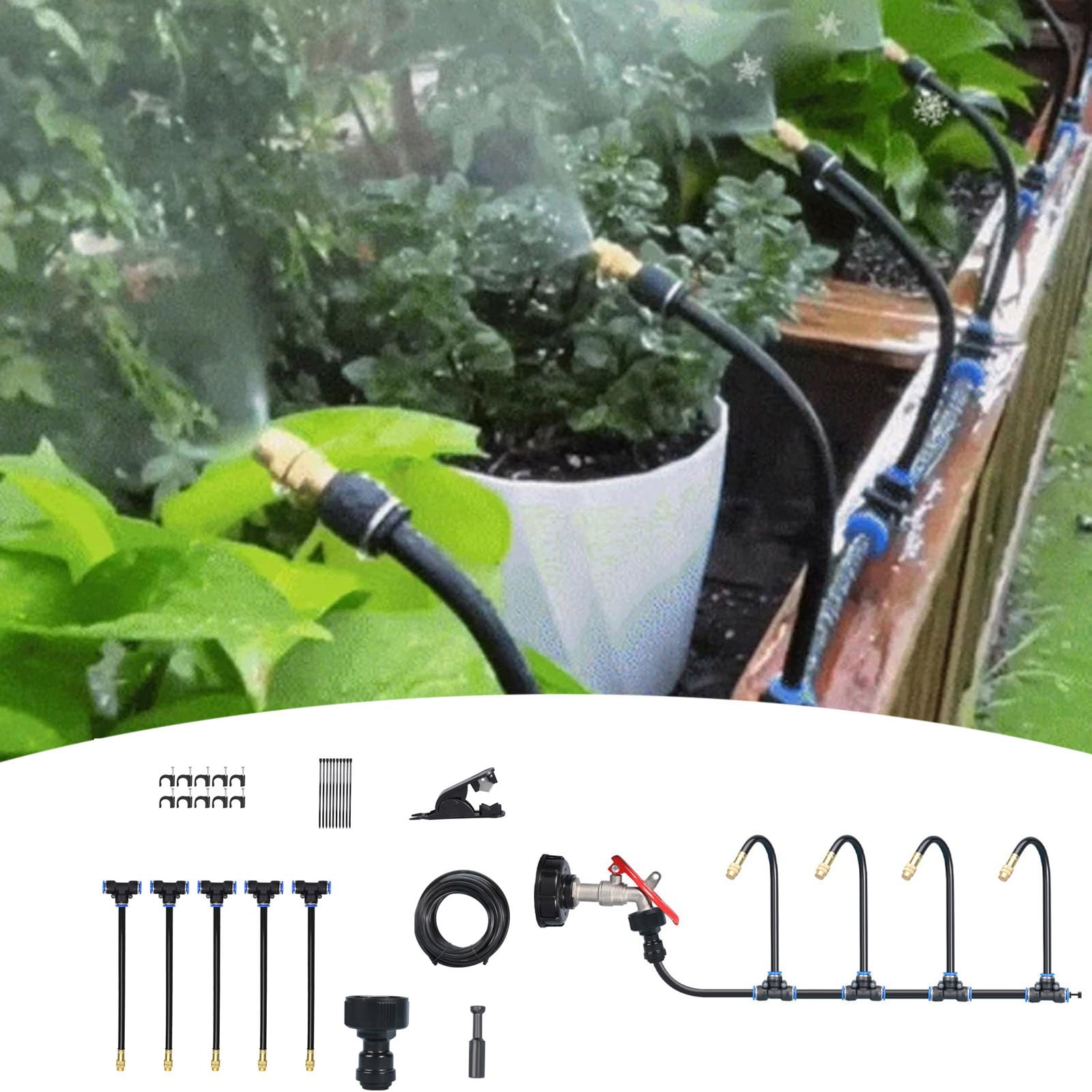 360° Curved Garden Automatic Irrigation System Bendable Drip Garden ...