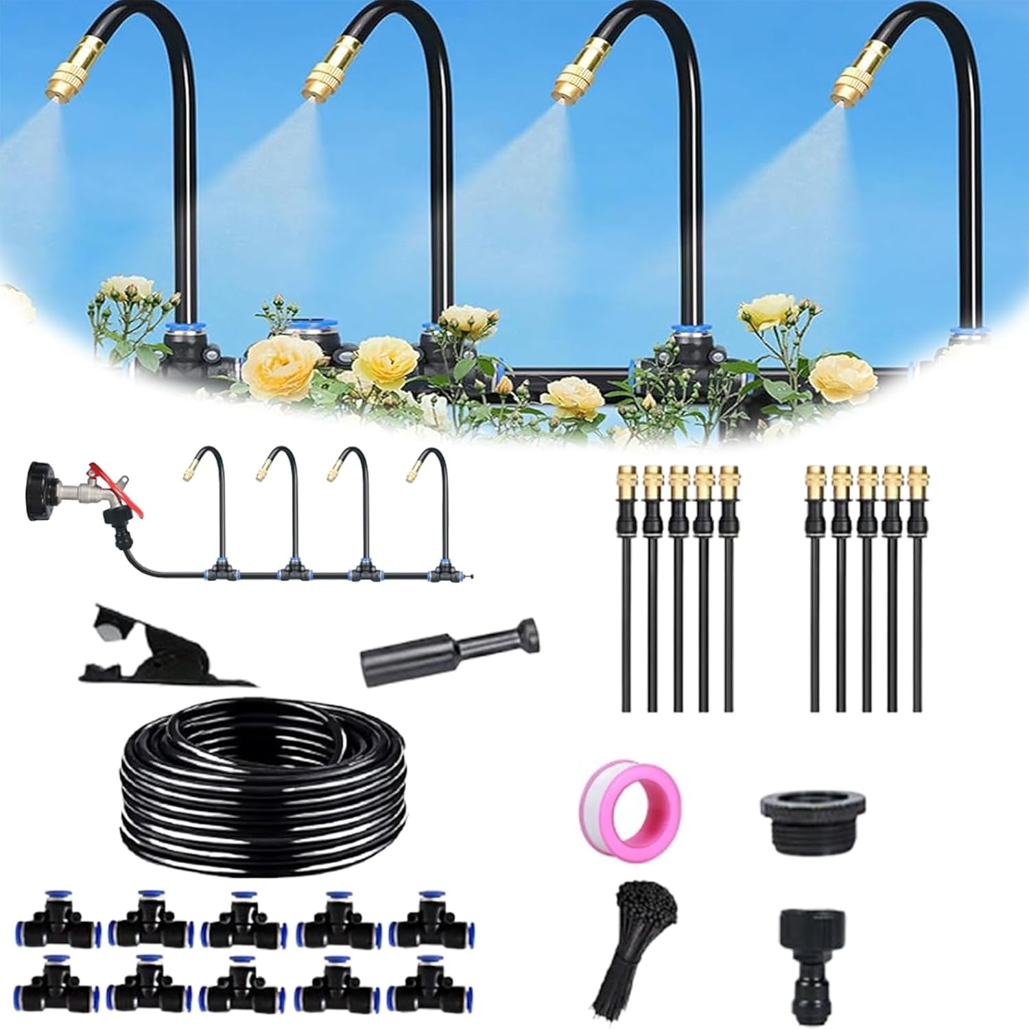 360 Curved Garden Automatic Irrigation System, Bendable Drip Irrigation ...
