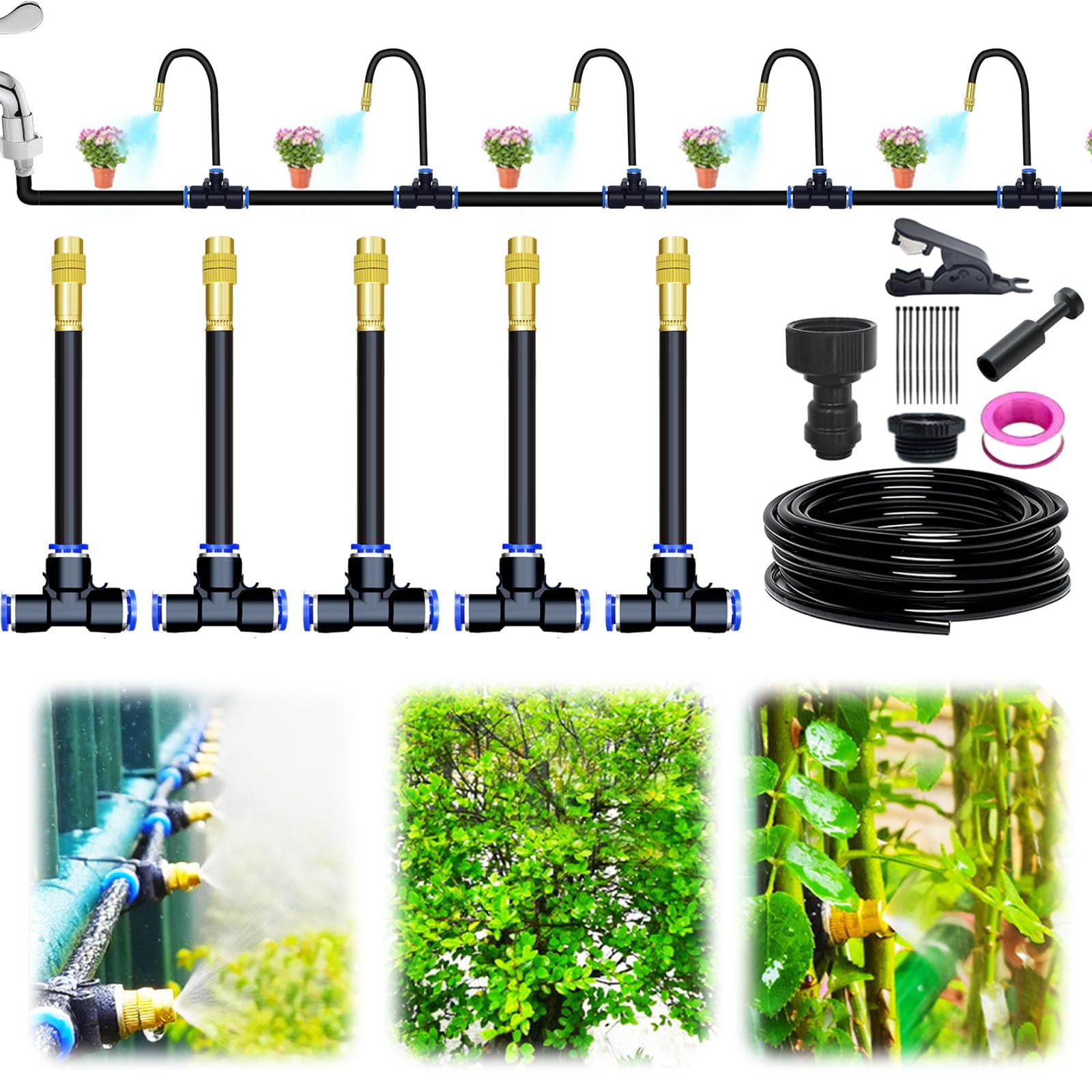 360° Curved Garden Automatic Irrigation System, Drip Irrigation Kit ...