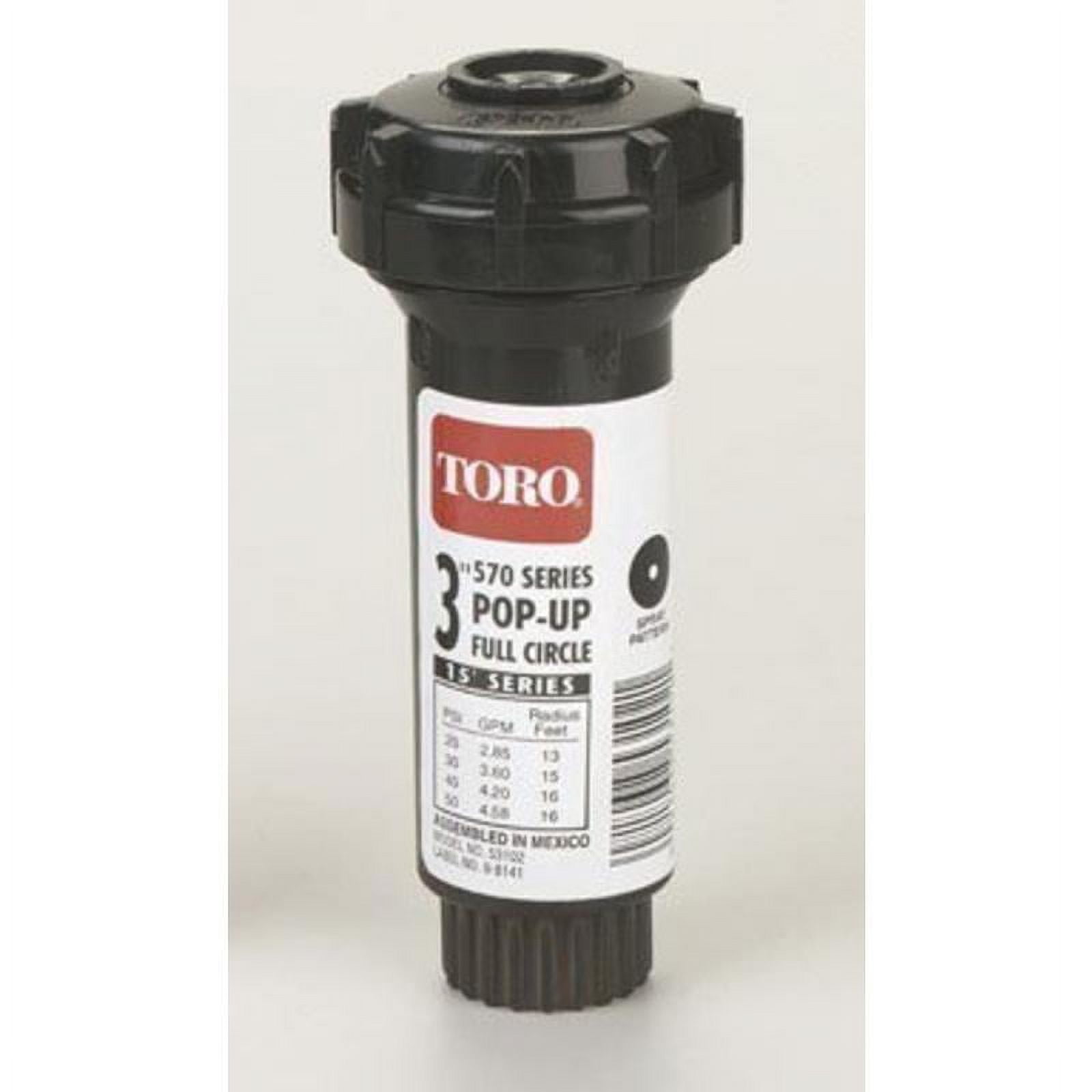 360 Deg Arc 15' Fix Spray Sprinkler Toro Sprinklers 53102 021038531021 ...