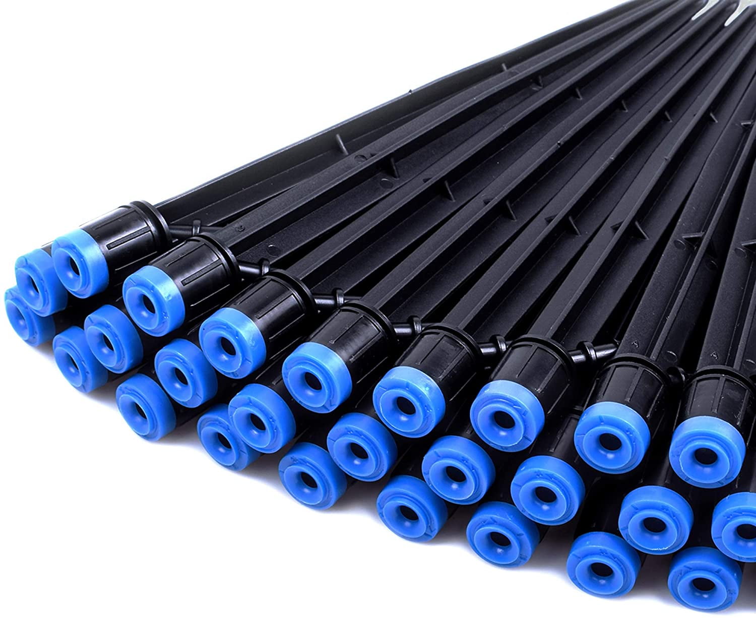 360-Degree Adjustable Drip Emitters with Stake, 50PCS Fan-Shaped Water ...