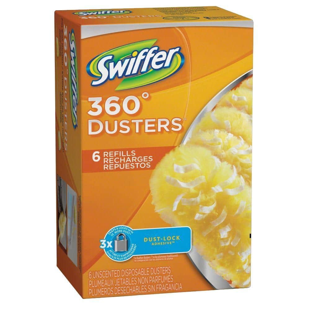 Swiffer 360 Degree Duster Refills Unscented, Disposable 6-Pack for ...