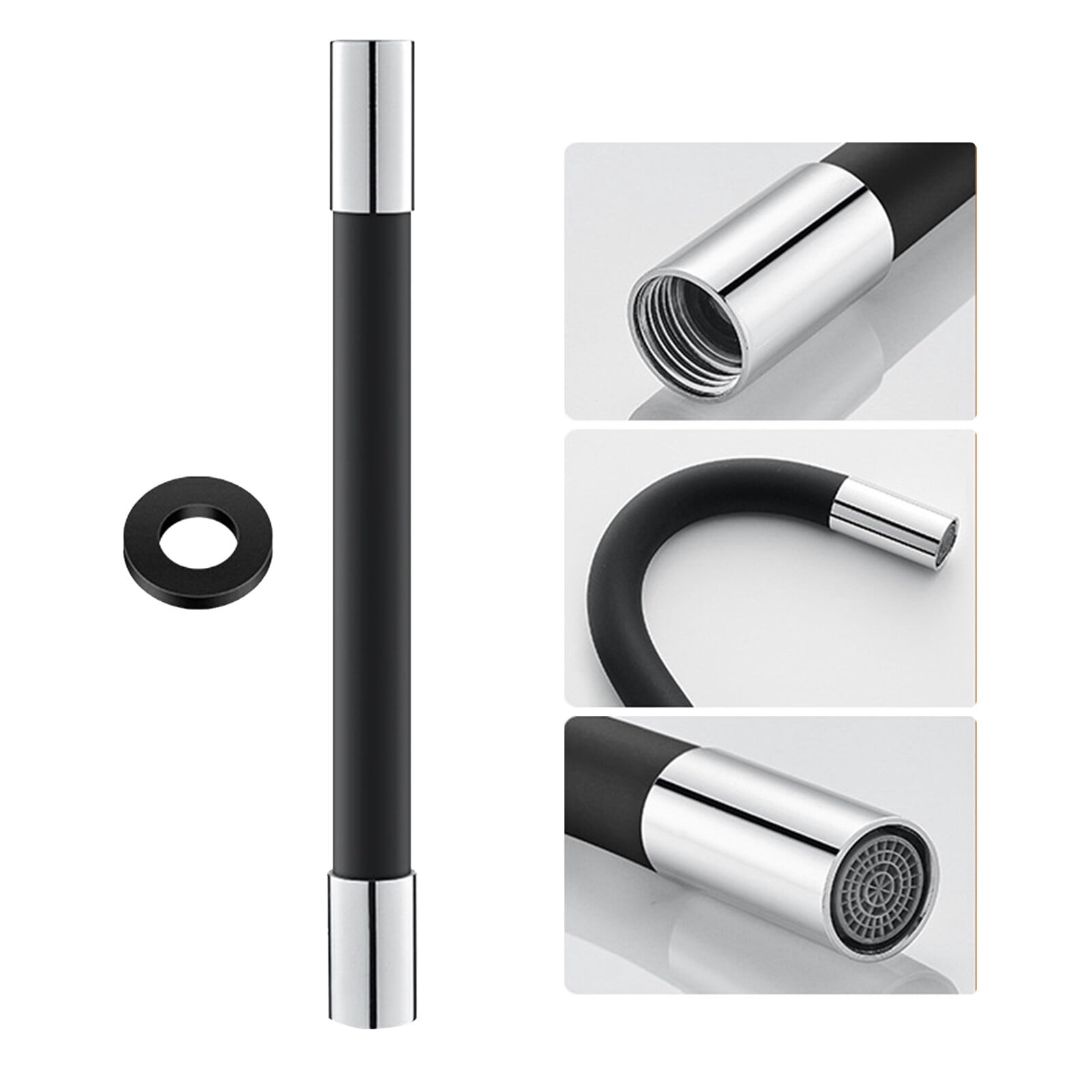 360 Degree Faucet Sprayer Extension Hose Silicone Extension Tube with ...