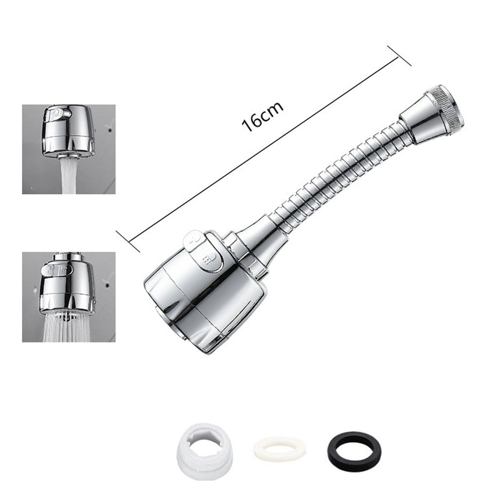 360 Degree Flexible Faucet Nozzle Sink Faucet Spray Water Out Small ...