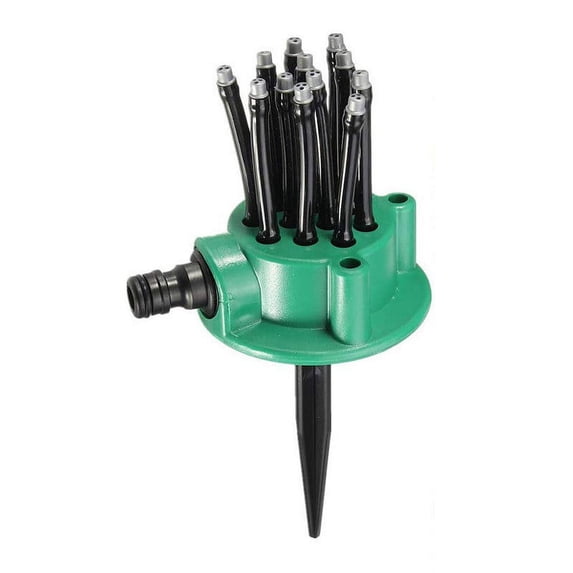 360 Degree Garden Automatic Rotating Multi-head Sprinkler Garden ...