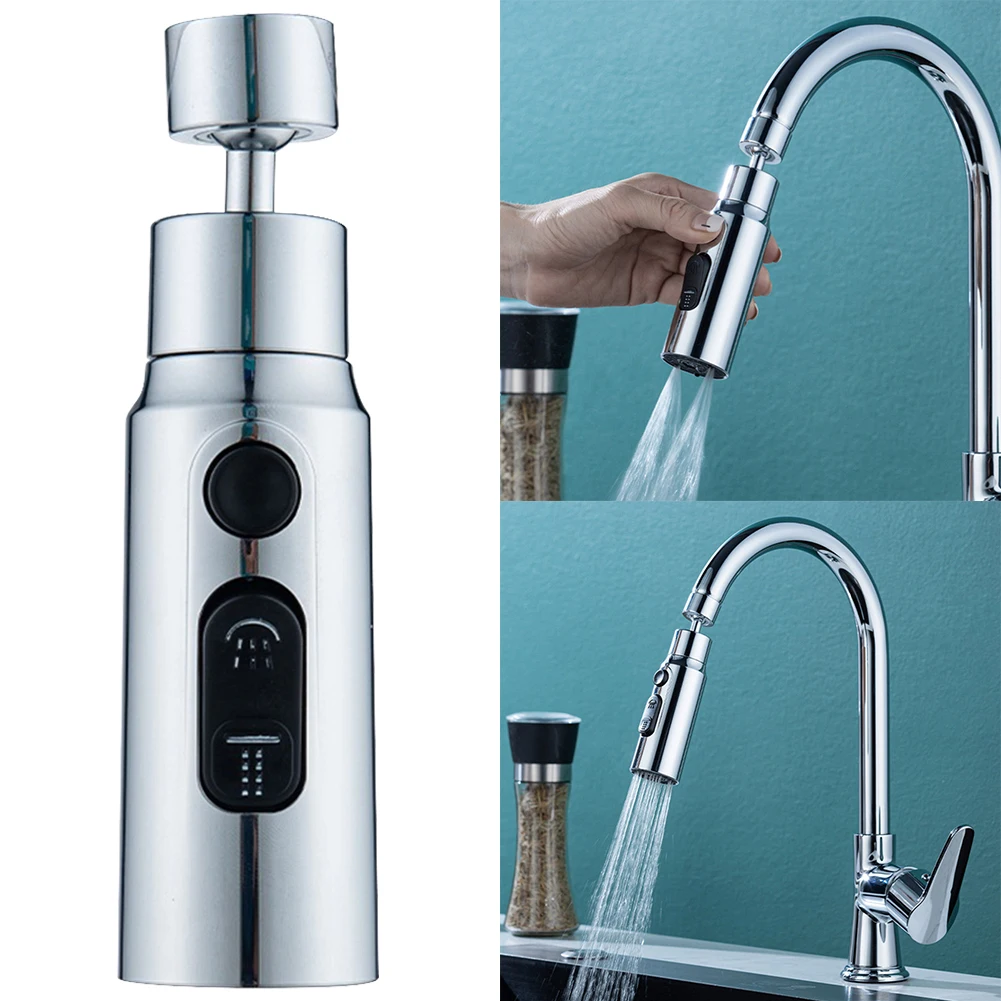 360 Degree Rotatable Faucet Extender Kitchen Faucet Aerator Anti Splash ...