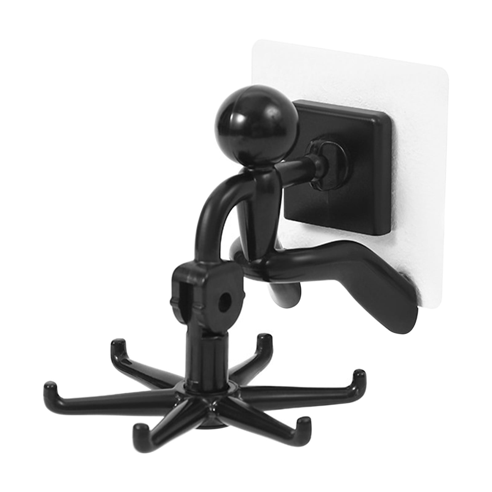 360-Degree Rotatable Kitchen Wall Hook | 6-Claw Sticky Storage Rack for ...