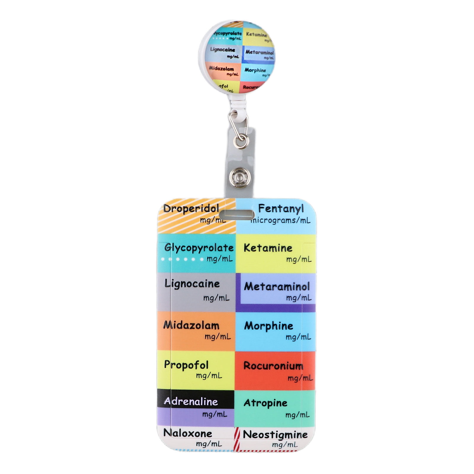 360 Degree Rotating Badge Holder Retractable Badge Reels Card Holder ...