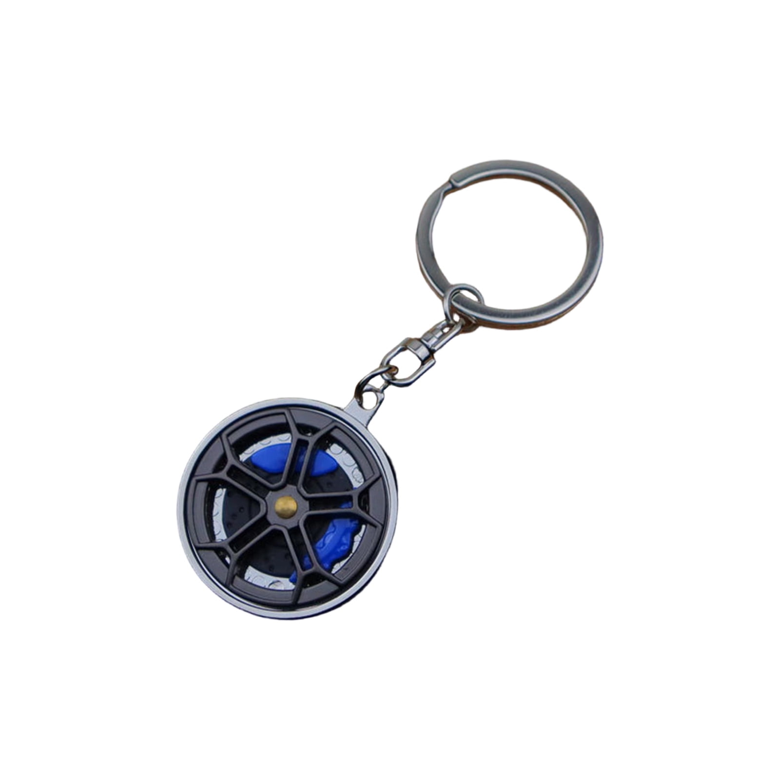 360 Degree Rotating Bearing Keychain Sturdy Kirsite Metal Key Rings ...