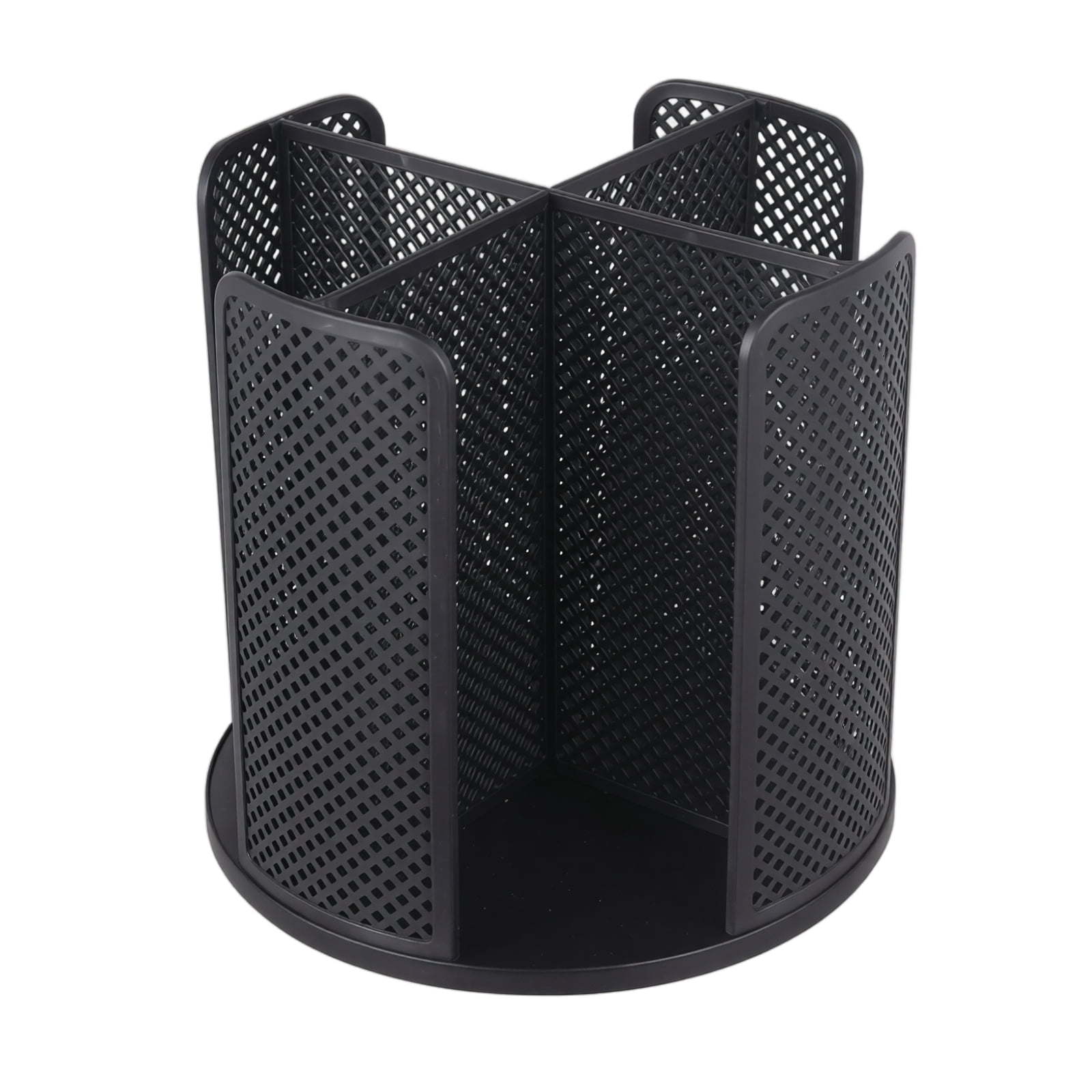 360 Degree Rotating Cup and Lid Organizer, 4 Compartment Plastic Coffee ...