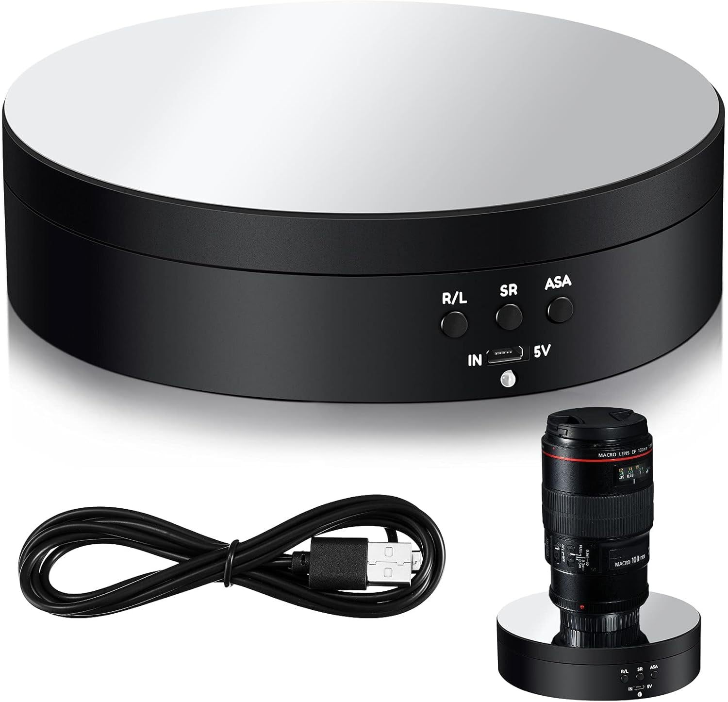 360 Degree Rotating Display Stand Jewelry Watch,Motorized Turntable ...