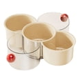 360 Degree Rotating Fruit Vegetable Storage Container ABS Stainless ...