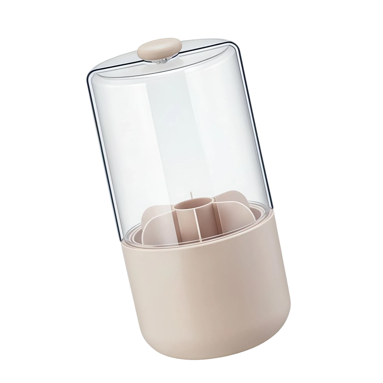 360 Degree Rotating Makeup Brush and Toothbrush Holder with Dustproof ...