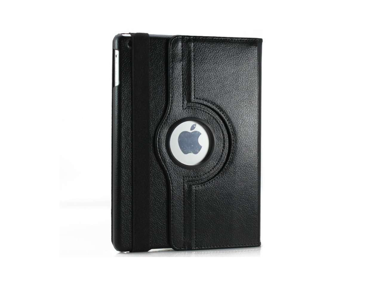 360 Degree Rotating PU Leather iPad 4 Case with Screen Protector Cover Multi-angle Stand Folio ...