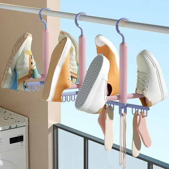 360-Degree Rotating Shoe Rack | Stackable Shoe Storage Organizer ...
