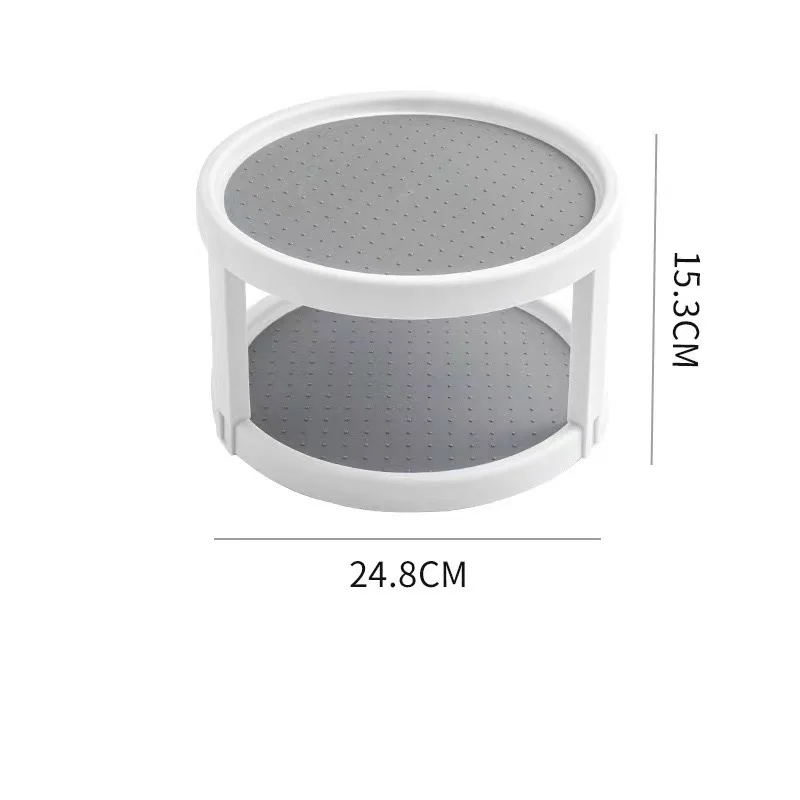 360 Degree Rotating Storage Carousel, Round Rack, Spice Organizer, Non ...