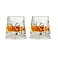360 Degree Rotating Whiskey Glass, 2 Pack Rotating Crystal Whiskeys ...