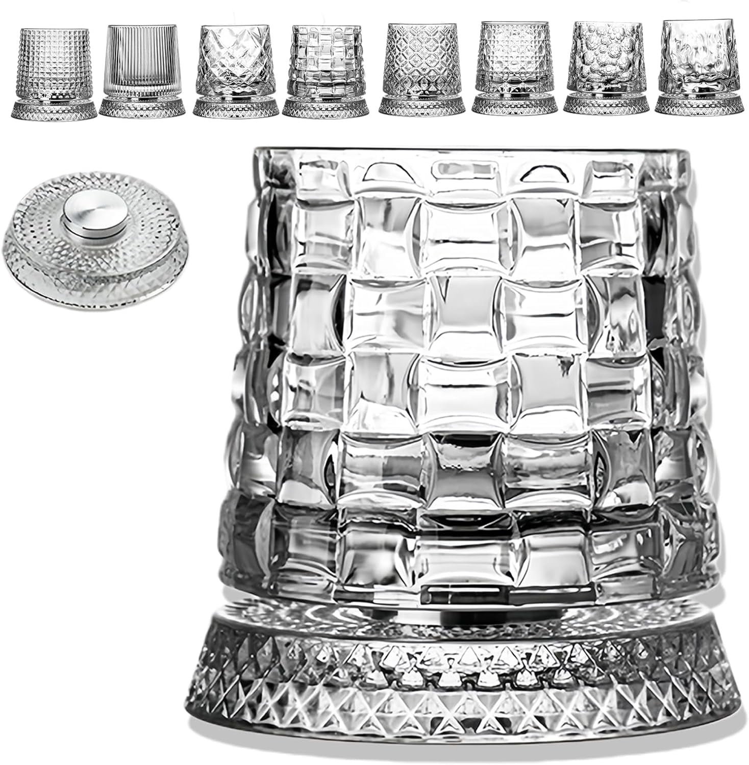 360 Degree Rotating Whiskey Glass, Spinning Whiskey Glasses, Spinning ...
