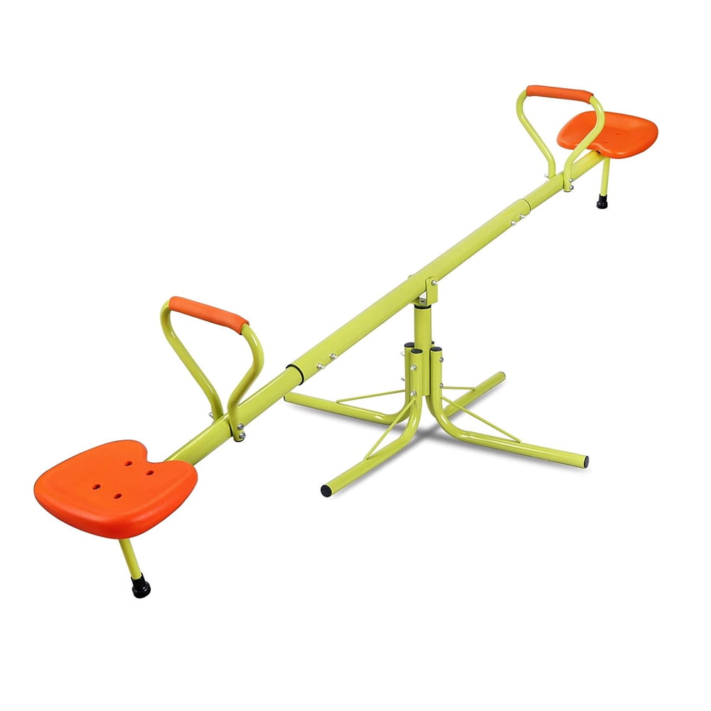 360 Degree Rotation Kids Swivel Teeter Totter, Sit and Spin Seesaw ...