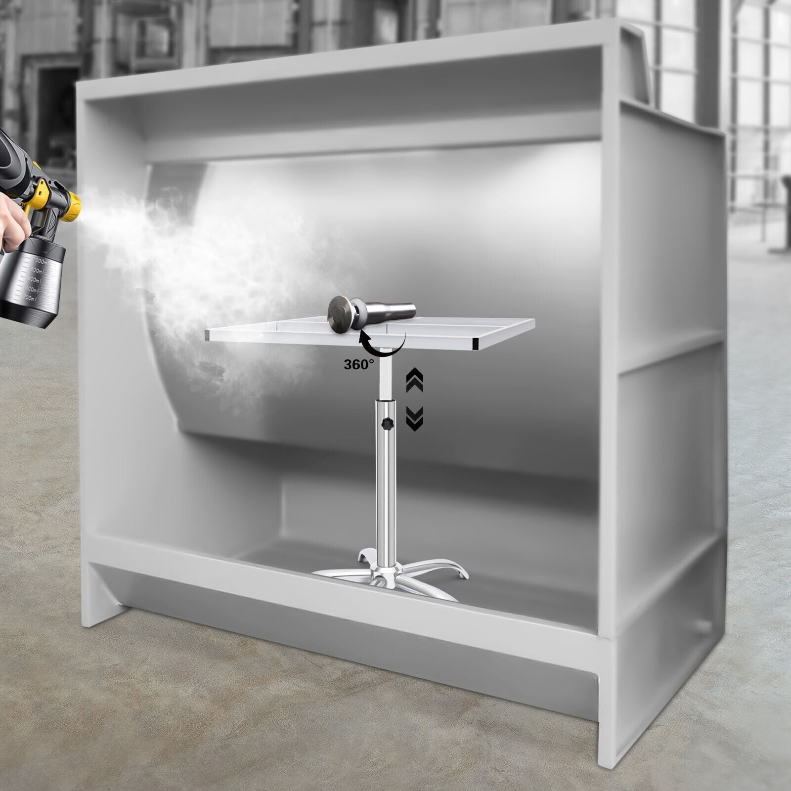 360-Degree Rotation Painting Spray Paint Stand Rustproof Platform Stand ...