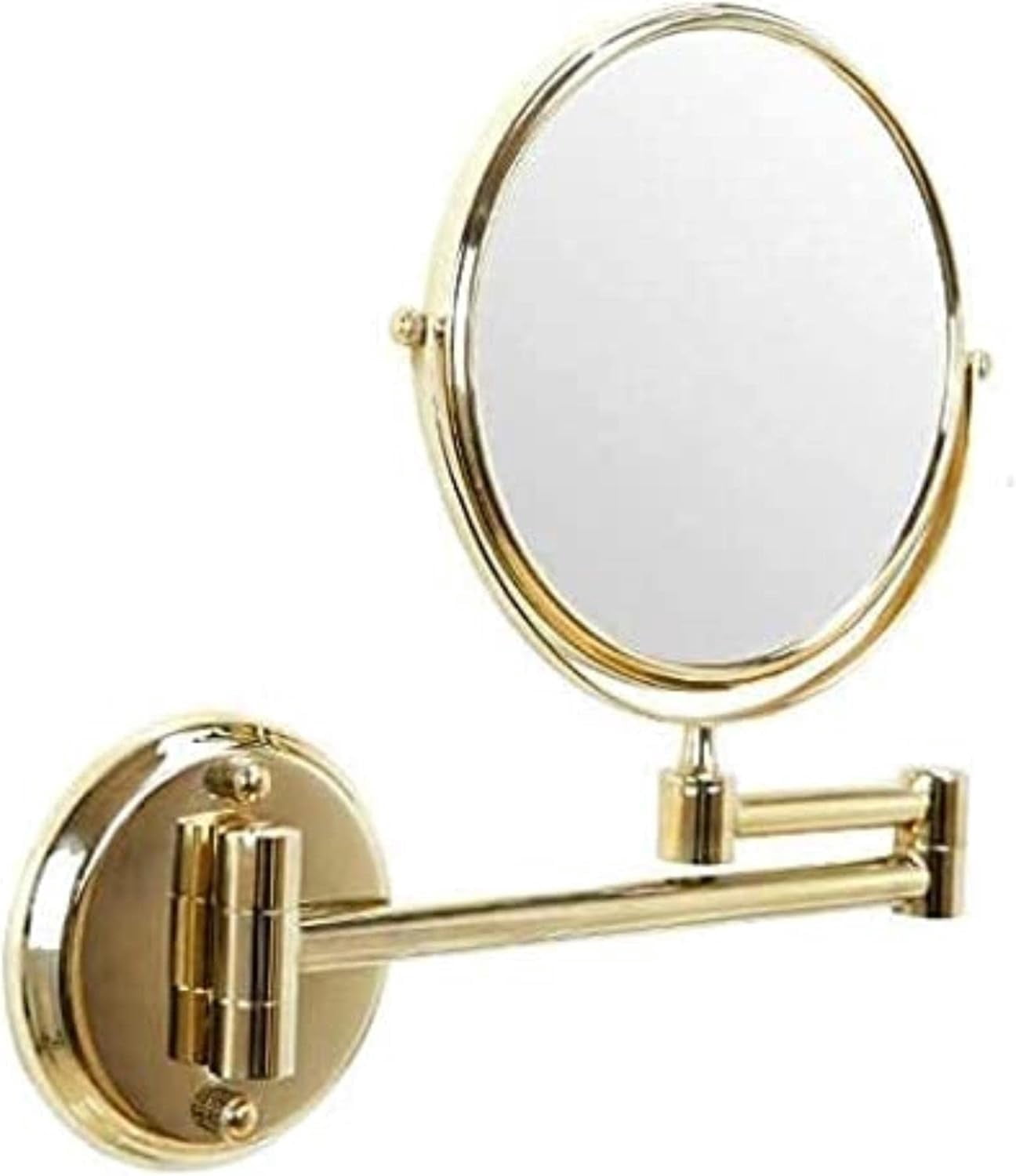 360 Degree Rotation Wall Mounted Makeup Mirror 3X Magnifying Bathroom ...