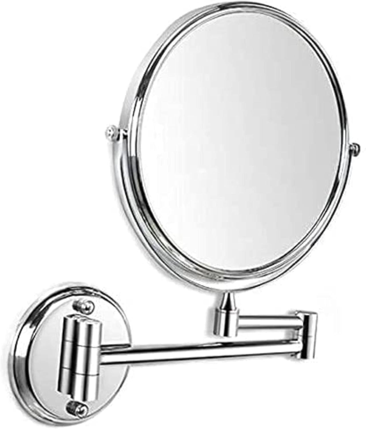 360 Degree Rotation Wall Mounted Makeup Mirror 3X Magnifying Bathroom ...
