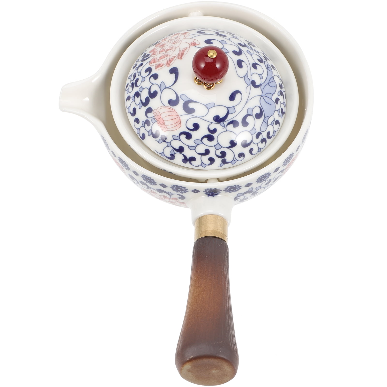 360 Degree Side Handle Pot Rotating Teapot Loose Infuser Pots Office ...