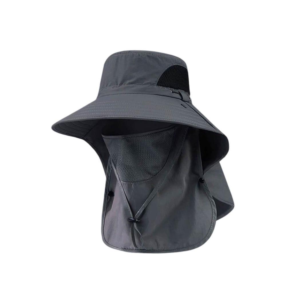 360 Degree Sunproof Fisherman Hat Sun Shelter Cap Adjustable Strap ...