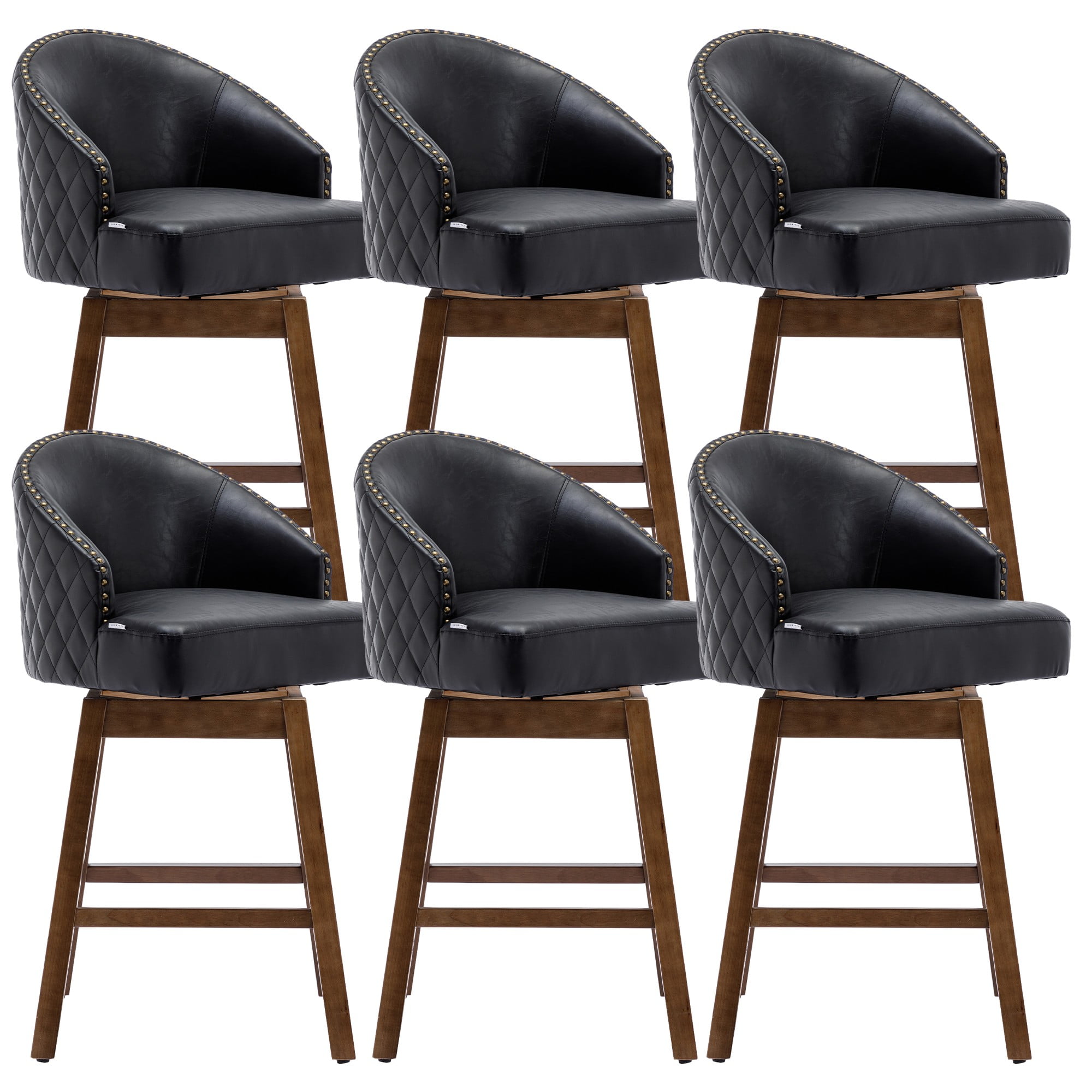 360 Degree Swivel Bar Stools, Counter Height Barstools, Modern ...