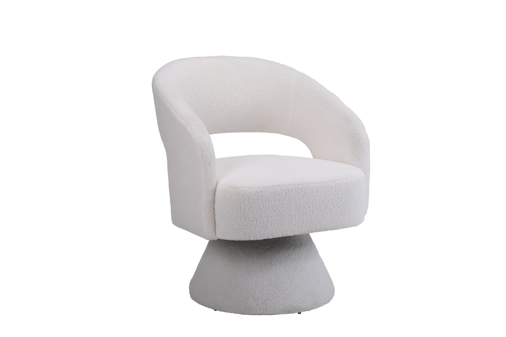 360 Degree Swivel Barrel Chair with Wraparound Backrest, Teddy TV ...