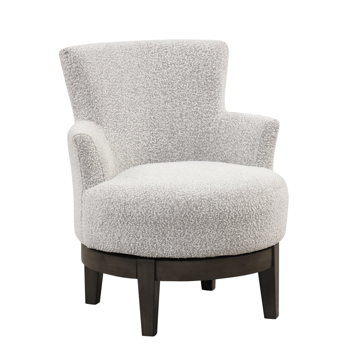 360 Degree Swivel Chair with Unique Wingback, Accent Sofa Chair Rubber ...