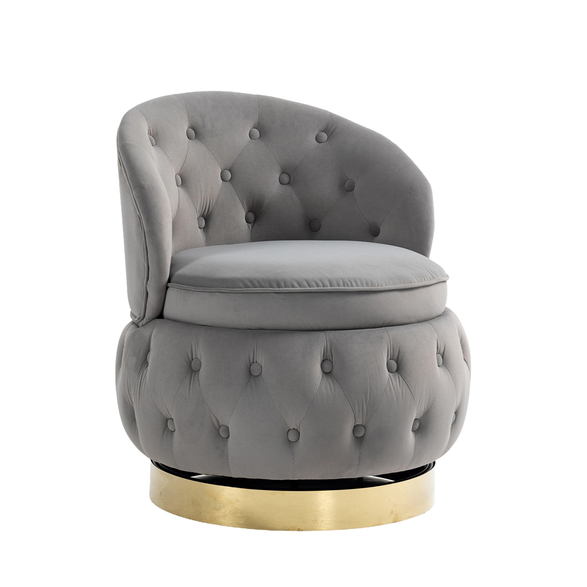 360 Degree Swivel Cuddle Barrel Storage Chairs, Armchairs with Wide ...