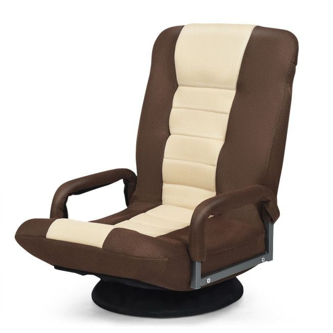360-Degree Swivel Gaming Floor Chair with Foldable Adjustable Backrest ...
