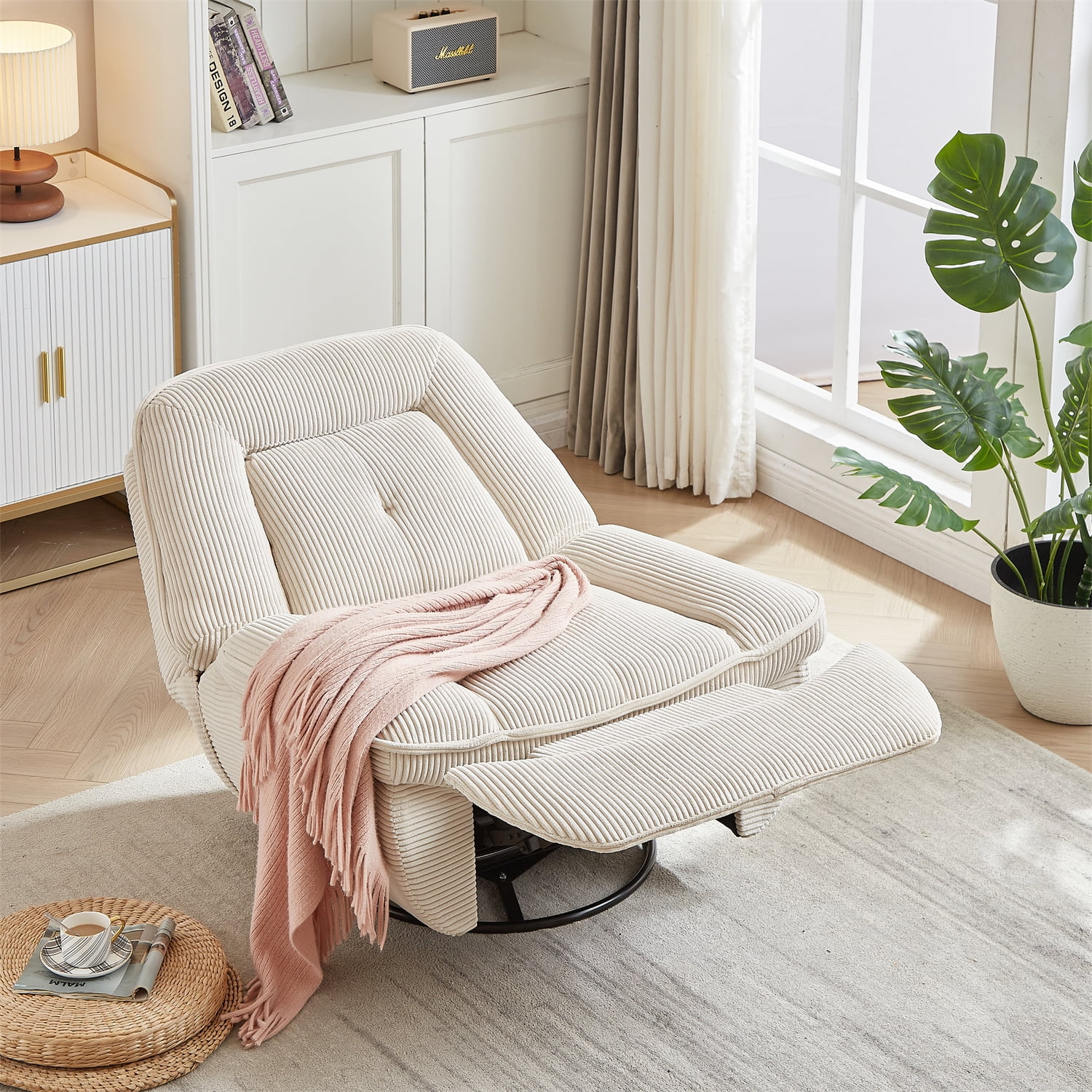 360 Degree Swivel Recliner Chair, Manual Recliner Nursery Glider Rocker ...