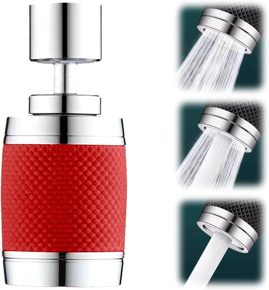 360-Degree Swivel Splash-Proof Faucet Aerator, 2024 New Water Saving ...