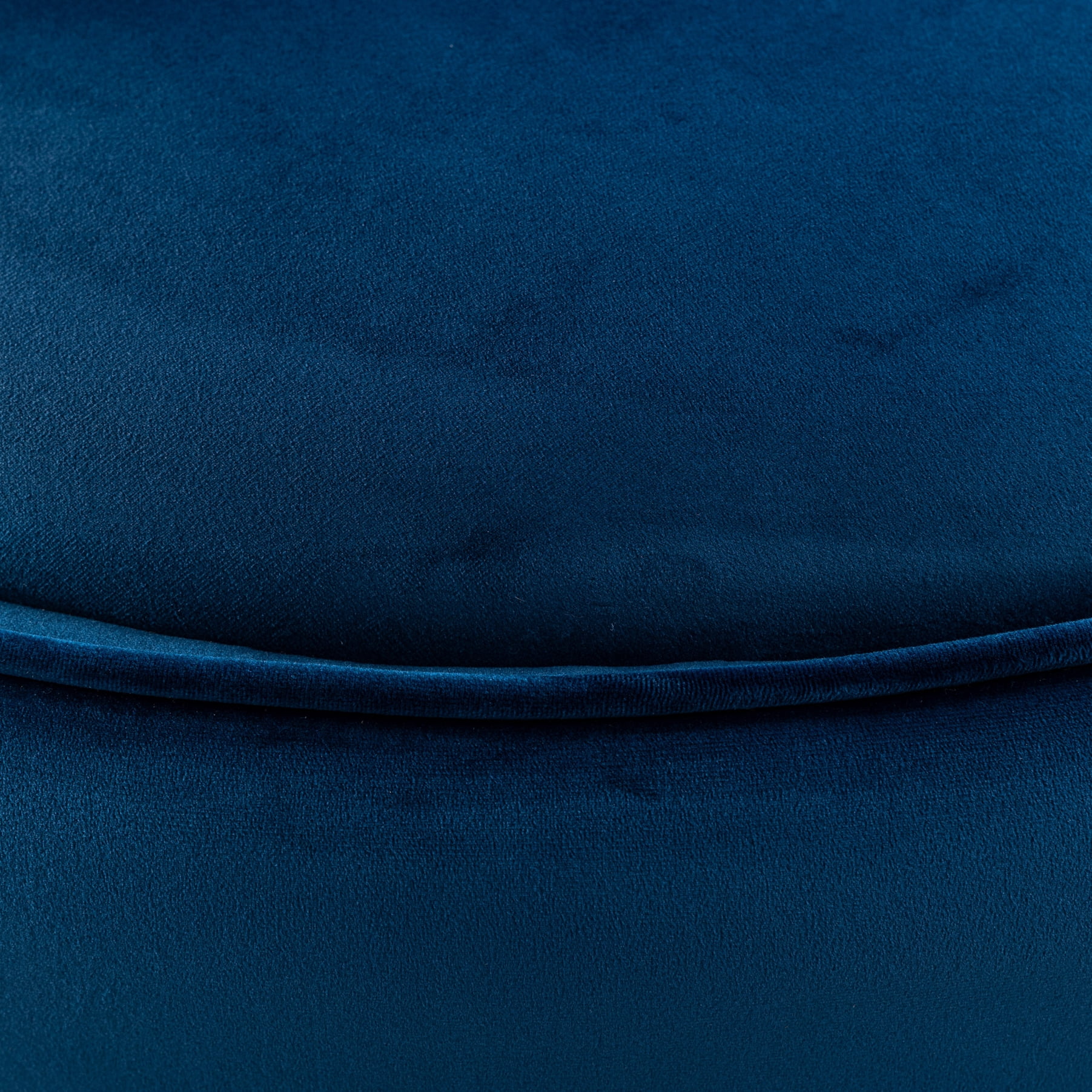 360 Degree Swiveling Chair In Blue Velvet With Soft Upholstery And ...