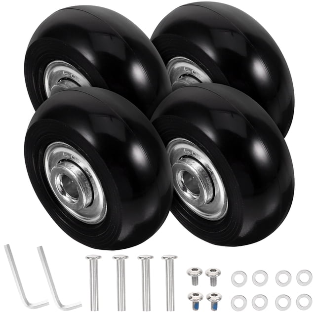 360 Degree Wheels Suitcase Wheels Replacement Silent Trolley Case ...