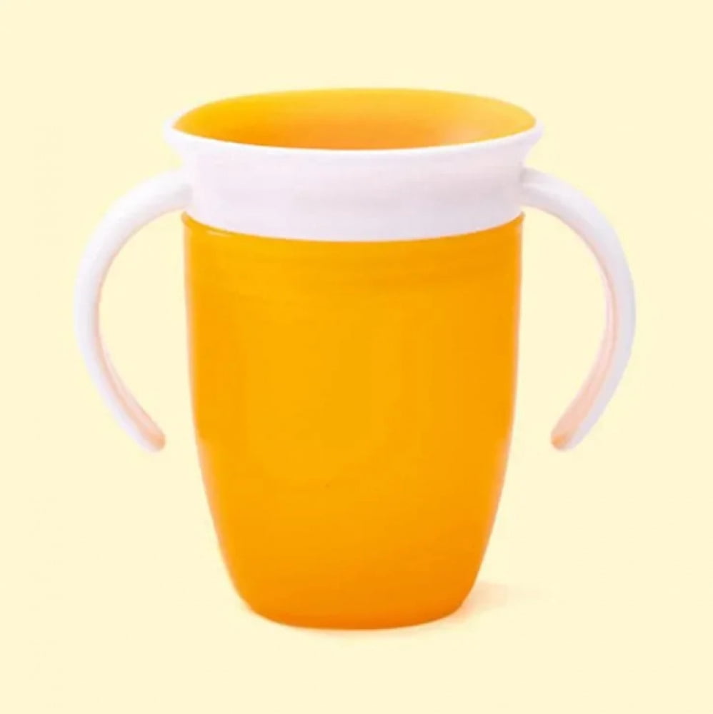 360 Degrees Can Be Rotated Baby Learning Drinking Cup with Double ...